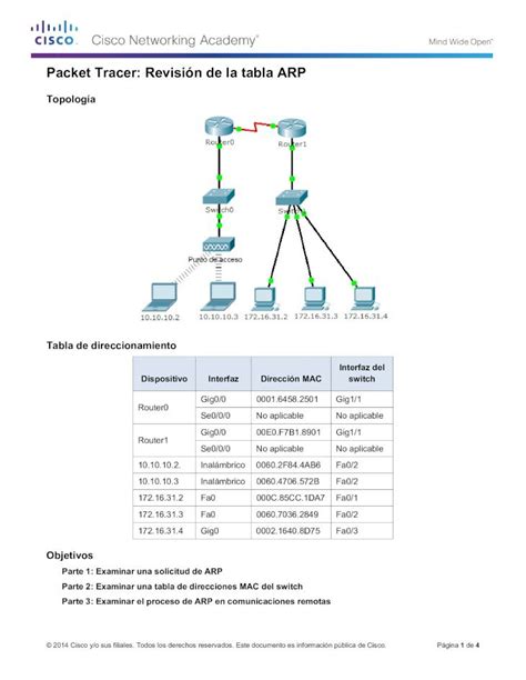 Pdf 5217 Packet Tracer Examine The Arp Table Instructions