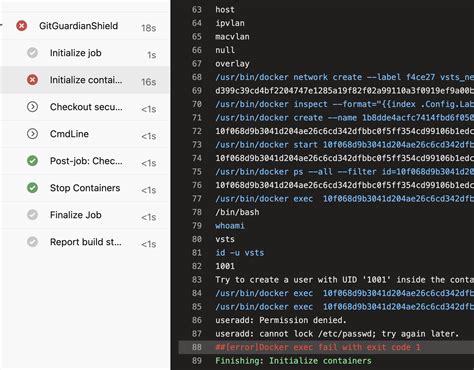 azure integration fails docker exec fail with exit code 1 · issue 297 · gitguardian ggshield