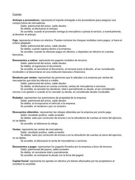 Cuentas Contables Pdf