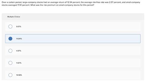 Solved What Are The Arithmetic And Geometric Average Returns