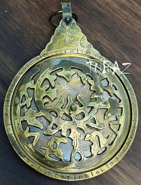 Tubaz Brass Astrolabe Vintage Antique Astrolabe 105 English Globe