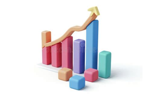 Colorful 3d Bar Chart Visualizing Data Trends And Analysis