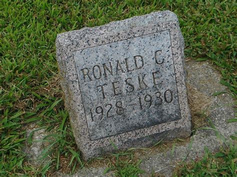 Ronald Charles Teske 1928 1930 Find A Grave Memorial