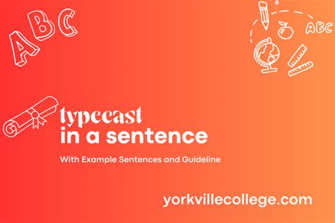 How To Use Typecast In A Sentence Easy Examples