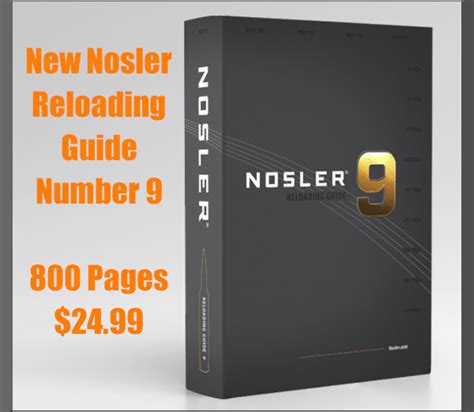 New Nosler Reloading Guide 9 — Data For 101 Cartridge Types « Daily Bulletin