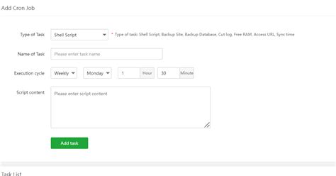 how to setup cron jon in aapanel aapanel free hosting control panel one click lamp lemp