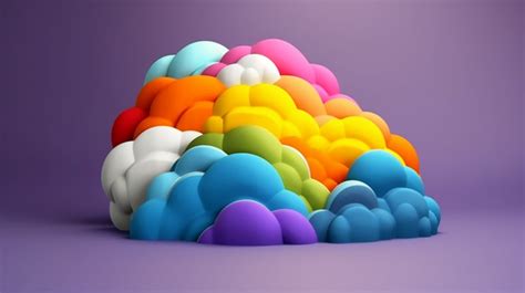 3d 벡터 아트의 생생한 무지개와 구름 무지개 무지개 구름 색상 스펙트럼 배경 일러스트 및 사진 무료 다운로드 Pngtree