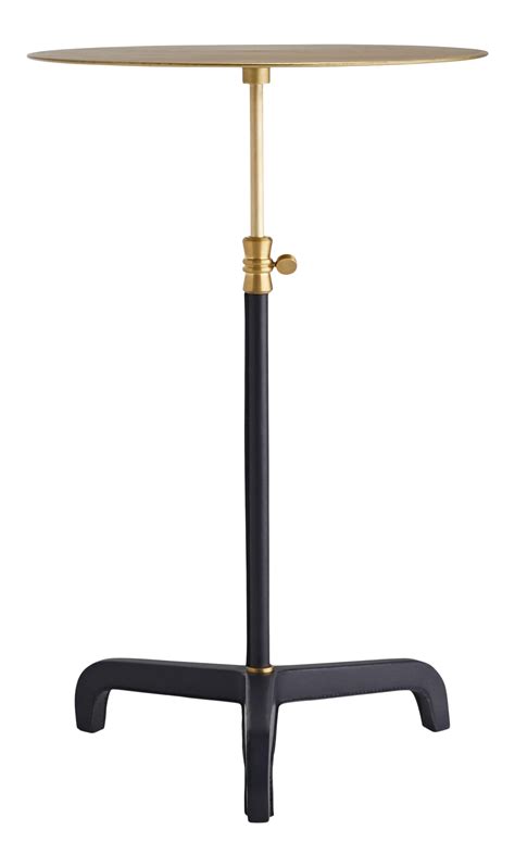 Celerie Kemble For Arteriors Addison Large Accent Table In Black Leather Chairish