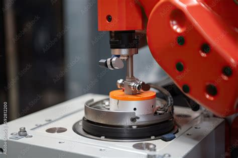 Robot With Emergency Stop Button For Maximum Safety During Operation Created With Generative Ai