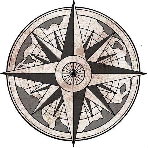 Old Compass No Background
