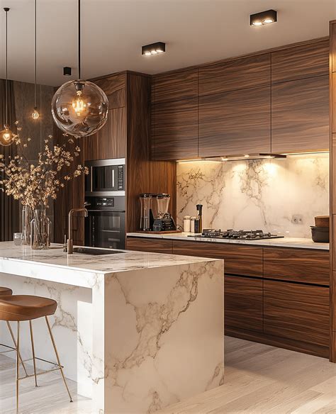 29 Modern Walnut Kitchen Cabinet Ideas In 2025 Modern Walnut Kitchen