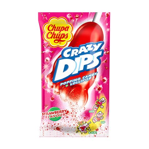 Exotic Chupa Chups Crazy Dips Strawberry Delta 8 Resellers
