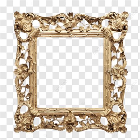 화려한 장식 패턴이 있는 빈티지 골드 프레임 빈티지 골드 장식 패턴 골동품 프레임 Png 일러스트 및 이미지 에 대한 무료 다운로드 Pngtree