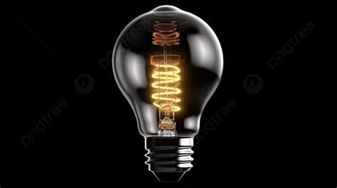 3d로 렌더링된 검은색 배경 조명 전구 램프 전구 3d 전구 전구 배경 일러스트 및 사진 무료 다운로드 Pngtree