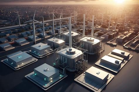 Premium Photo Virtual Power Plant Concept Vpp Cloudbased Distributed Power Plant That Collects