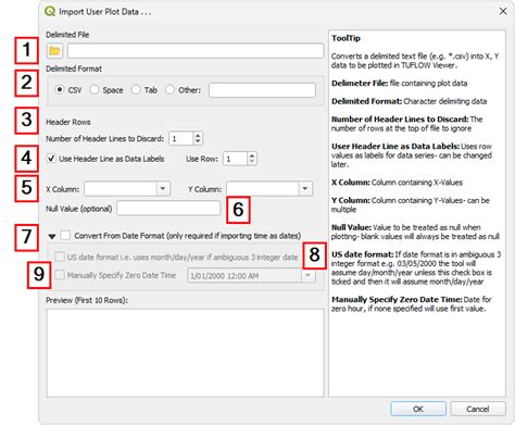 TUFLOW Viewer Importing A User Defined Time Series To Display On The Plot Tuflow