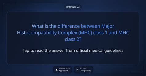 What Is The Difference Between Major Histocompatibility Complex Mhc