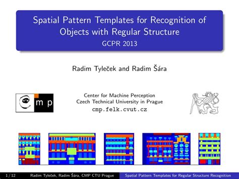 [ppt] spatial pattern templates for recognition of objects with regular powerpoint