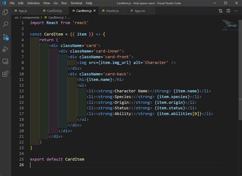 Build A Simple App Using Final Space Api In Reactjs