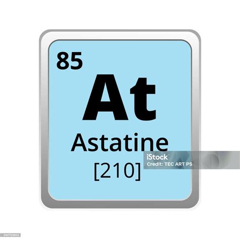 Periodic Table Element Astatine Stock Illustration Download Image Now