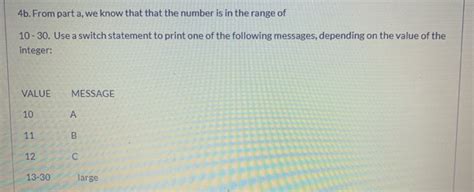 Solved 4 Write Code Fragments To Do The Following Two