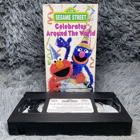 Sesame Street Celebrates Around The World Vhs Tape 1997 Cartoon Show