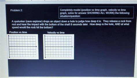 Solved Problem 2 Completely Model Position Vs Time Graph Chegg Com