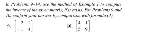 Solved In Problems 914 Use The Method Of Example 1 To