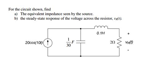 Solved For The Circuit Shown Find A The Equivalent
