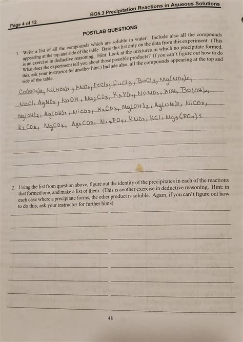Solved Page Of Write A Balanced Total Ionic Equation Chegg
