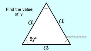 Find The Value Of Y From The Given Triangle BhaviniOnline Com
