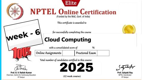 cloud computing week 6 assignment answers nptel 2025 youtube