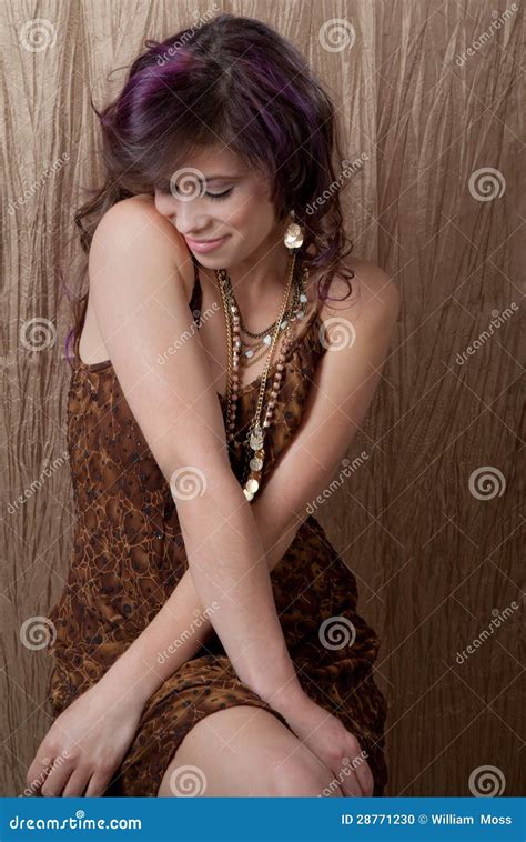 H Bsche S E Junge Frau Stockfoto Bild Von Haar Getrennt