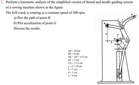 Solved Perform A Kinematic Analysis Of The Simplified Chegg