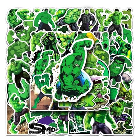 Hulk Stickers Waterproof Laptop Hydro Flask Scrapbooking