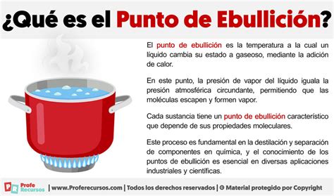 Qué Es El Punto De Ebullición