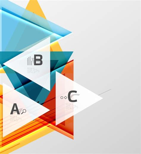 Premium Vector Modern Geometrical Triangle Abstract Background With Sample Text