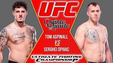 Tom Aspinall X Serghei Spivac Dica Palpite E Prognóstico 0409