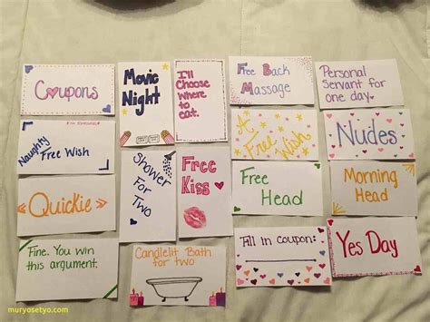 Coupons For Boyfriend Printable