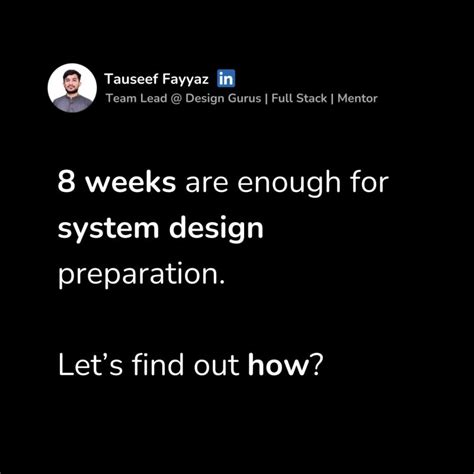 Tauseef Fayyaz On Linkedin Systemdesign Interviewguide Learningroadmap Interviewstips 22