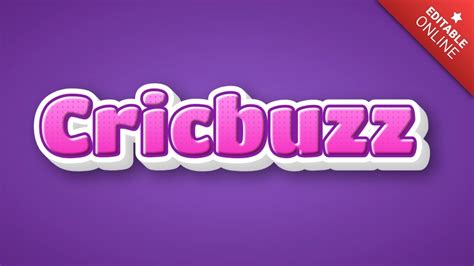 Cricbuzz Soft Pink 3d Text Effect Generator