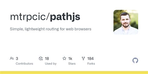 Github Mtrpcicpathjs Simple Lightweight Routing For Web Browsers