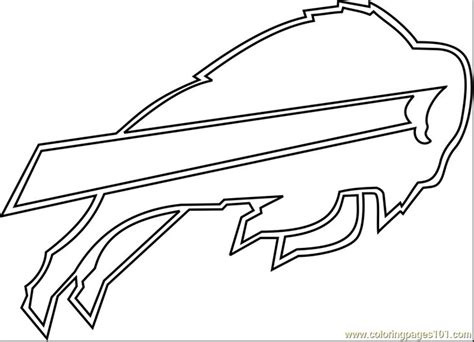 Buffalo Bills Logo Stencil Black And White Sports Emblem Buffalo