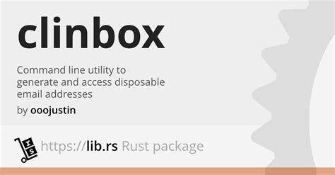 clinbox — command line utility in rust lib rs