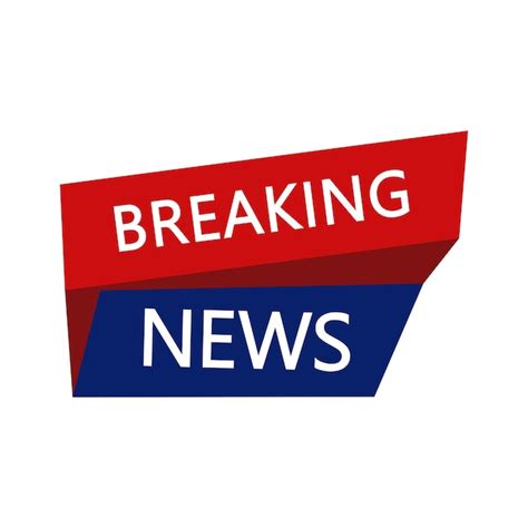 Breaking News Banner With Red And Blue Colors Simple Modern Design With