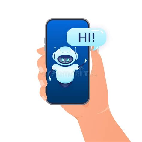 Flat Chat Bot For Web Design Flat Isometric Vector Illustration Stock Vector Illustration Of