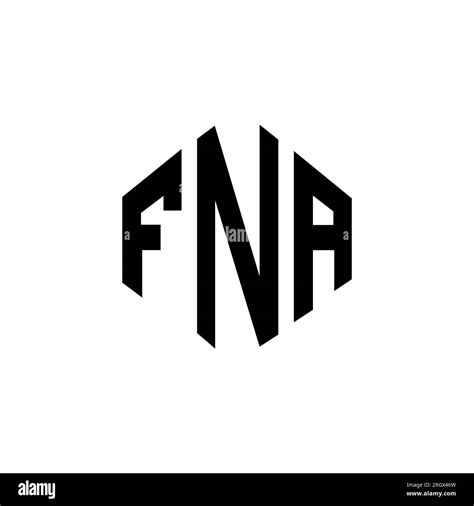 Fna Letter Logo Design With Polygon Shape Fna Polygon And Cube Shape