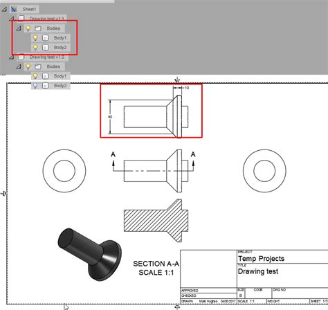 Solved How To Dimension A Cone With A Gauge Plane In A Drawing