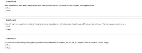 Solved In The Implementation Of The Remove Method For The