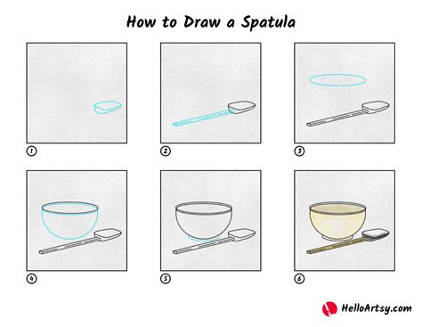 How To Draw A Spatula Step By Step At Mitchell Fredricksen Blog